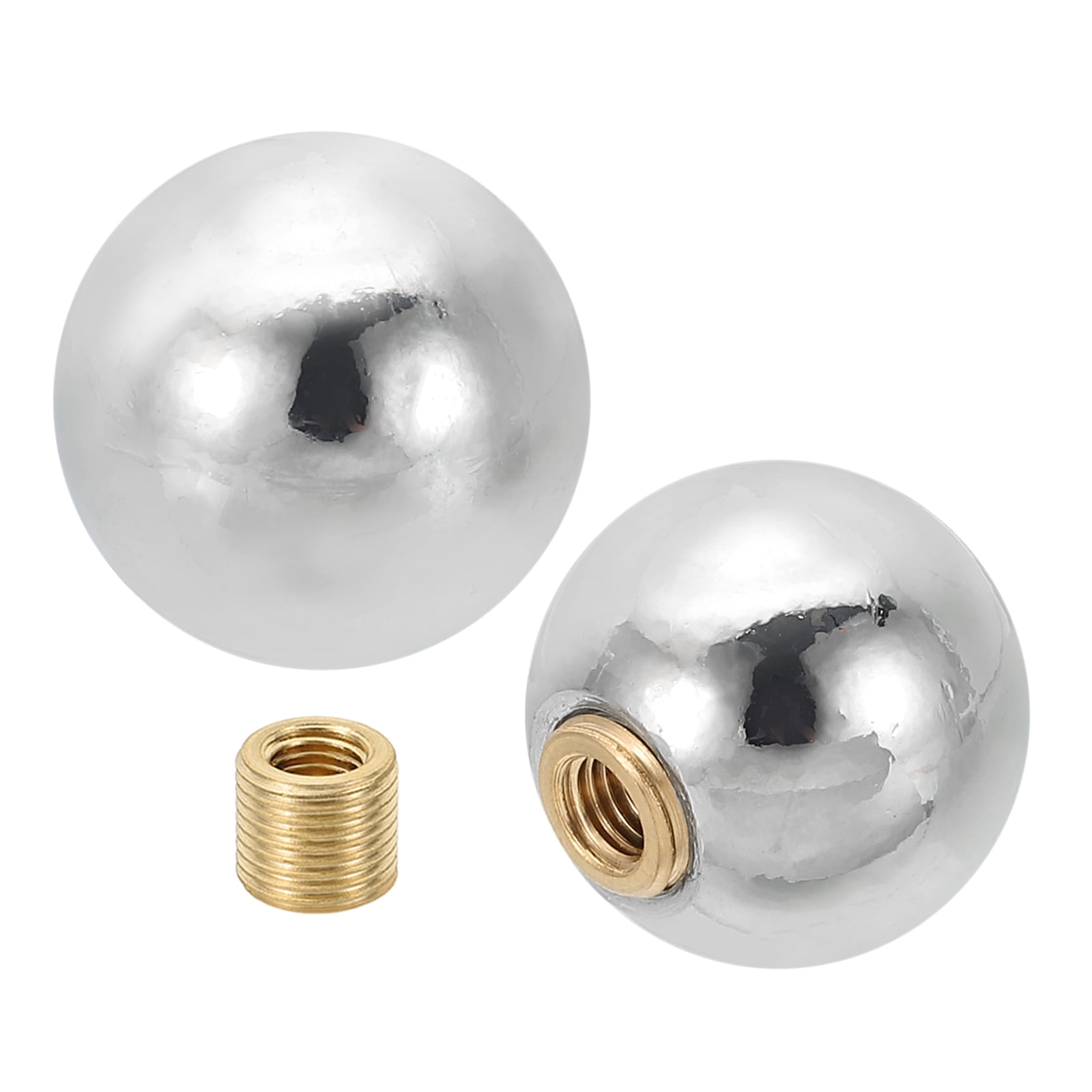 Uxcell 25mm Ball Lamp Finials Caps Knob, Lamp Shade Decoration, Silver ...