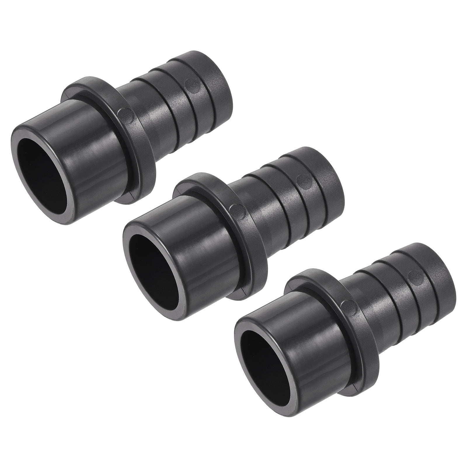 Uxcell Pipe Fittings Barbed Spigot Straight Hose Connector Black ...