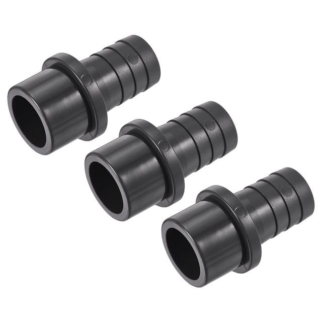 Uxcell Pipe Fittings Barbed Spigot Straight Hose Connector Black ...