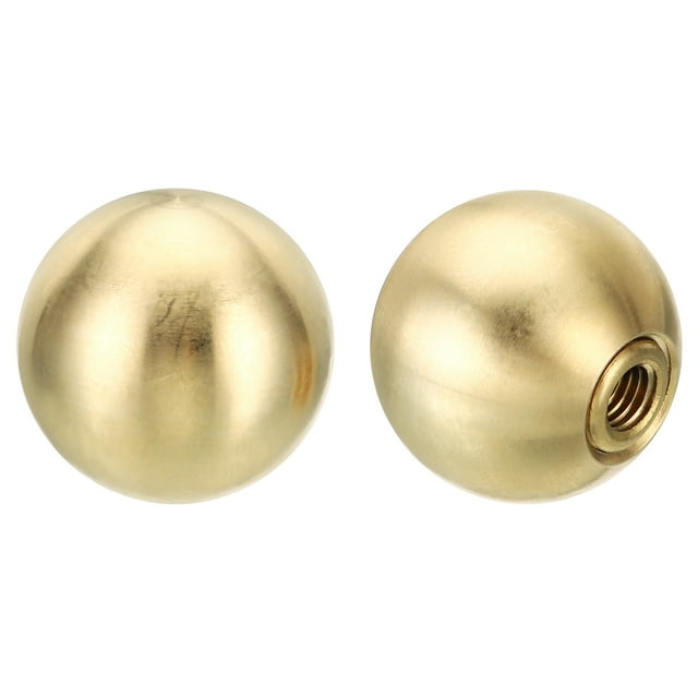 Uxcell 25mm Brass Ball Lamp Finials with Pipe Lamp Shade Decoration ...