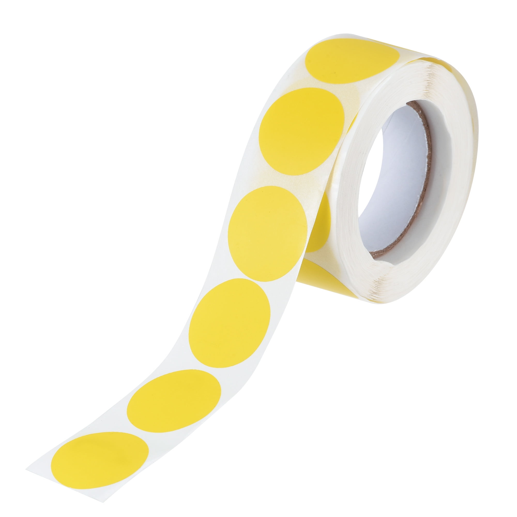 Uxcell 25mm Color Coding Label for Office Home Marker Yellow 500 Per ...