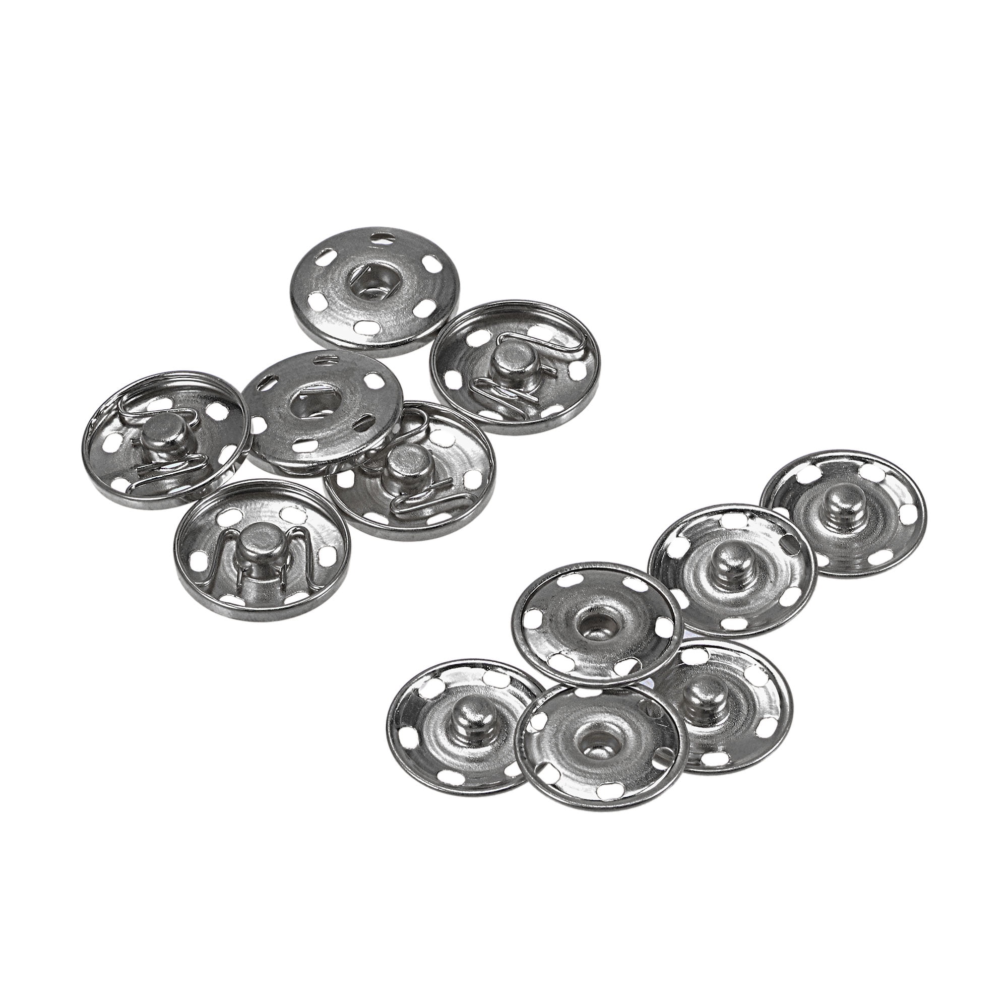 Uxcell 25mm Copper Sew-on Snap Buttons Fastener Gray 10 Sets - Walmart.com