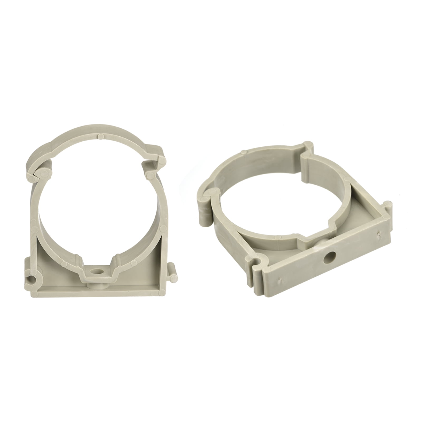 Uxcell 25mm Dia Gray PPR Pipe Clamps Clips Hose Fittings with Lock ...