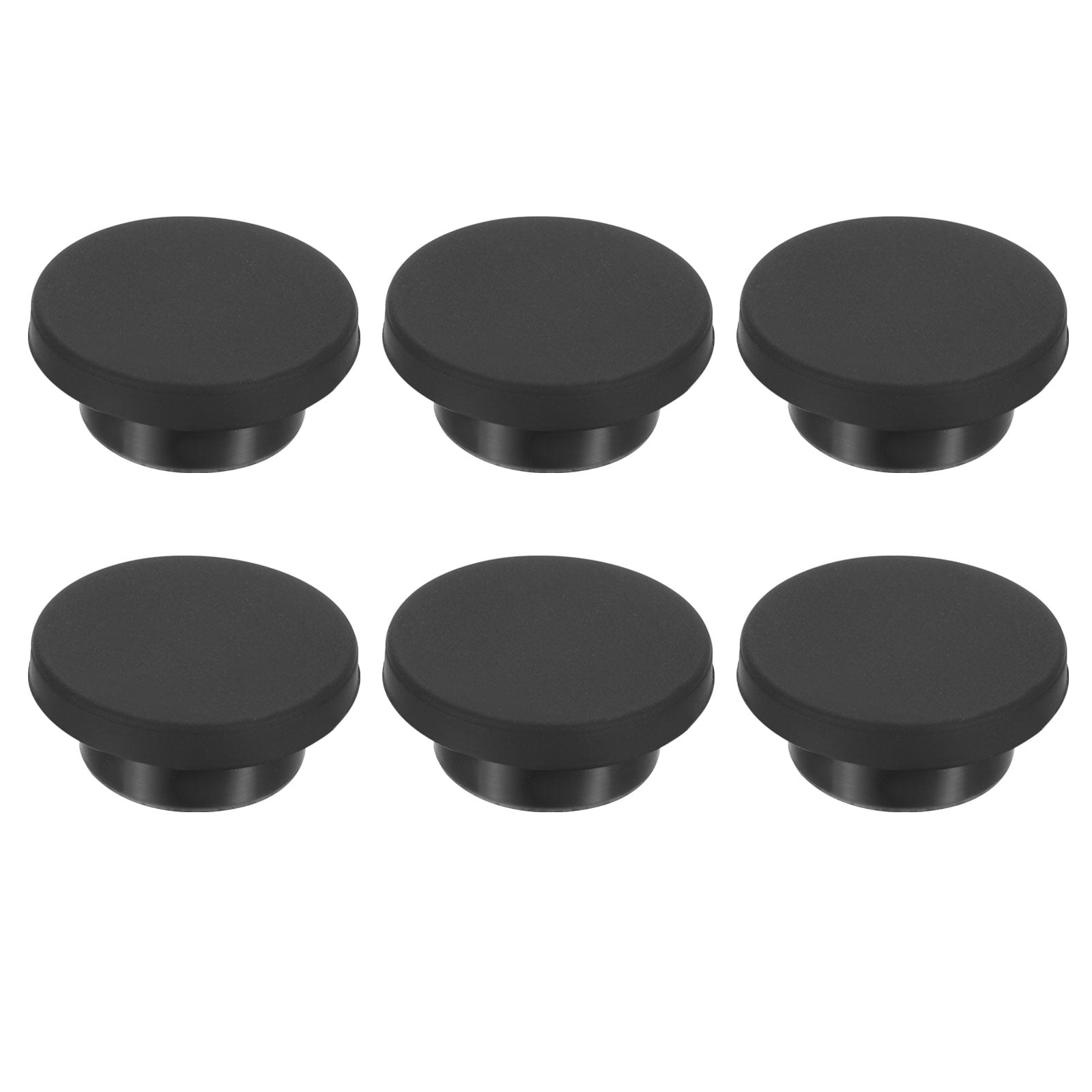 Uxcell 25mm Diameter Rubber Hole Plugs, 6 Pcs Silicone Rubber Round ...