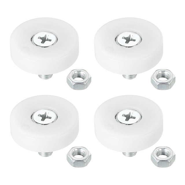 Uxcell 25mm Drawer Rollers, 4 Plastic Drawer Pulley Replacement Wheels ...