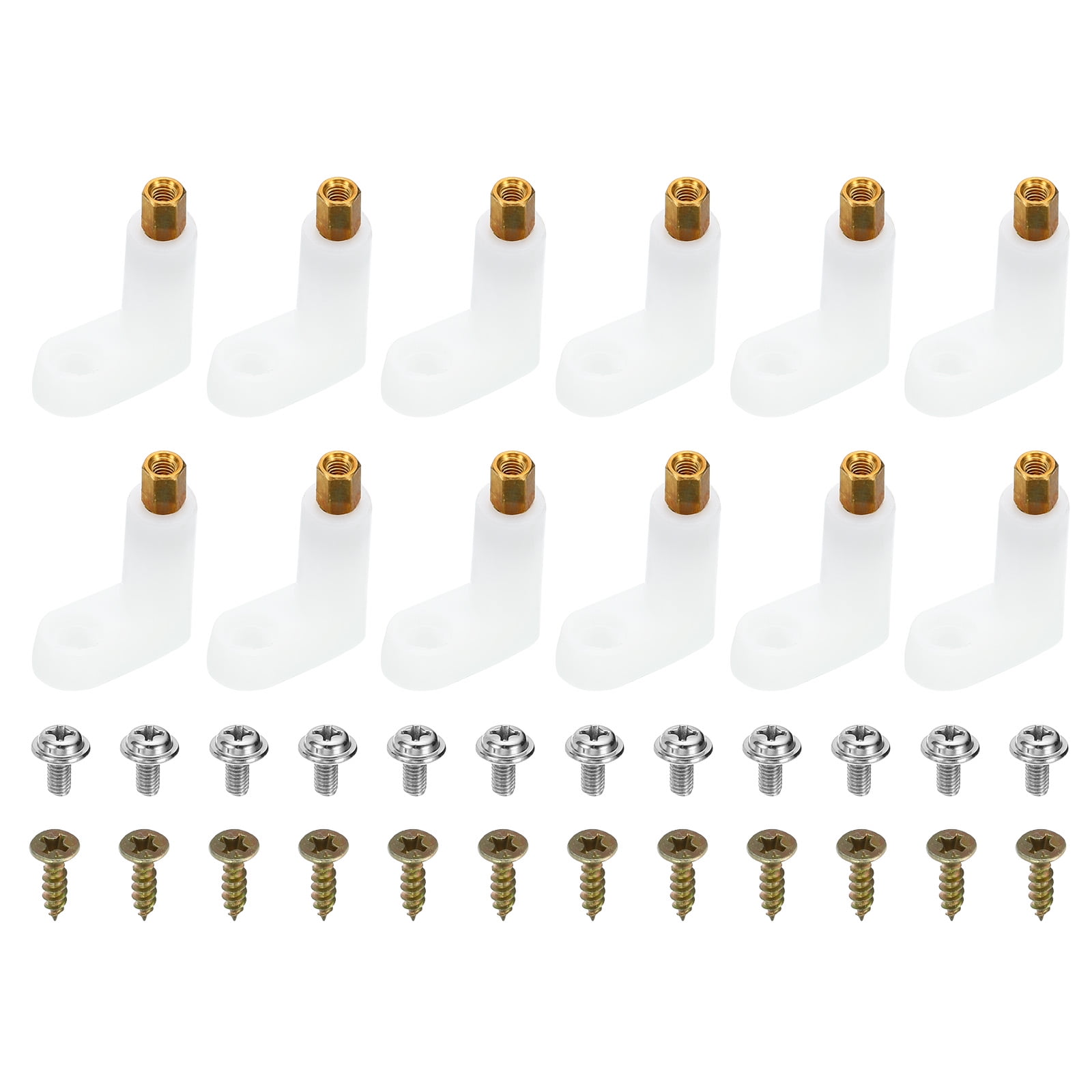 Uxcell 25mm L Type PCB Spacer Kit, 24Pack PCB Insulated Board ...