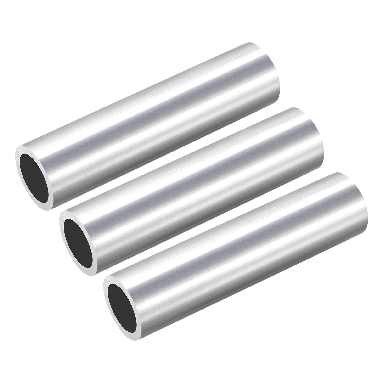 Uxcell 25mm OD 19mm Inner Dia 100mm Length 6063 Aluminum Round Tube 3 ...