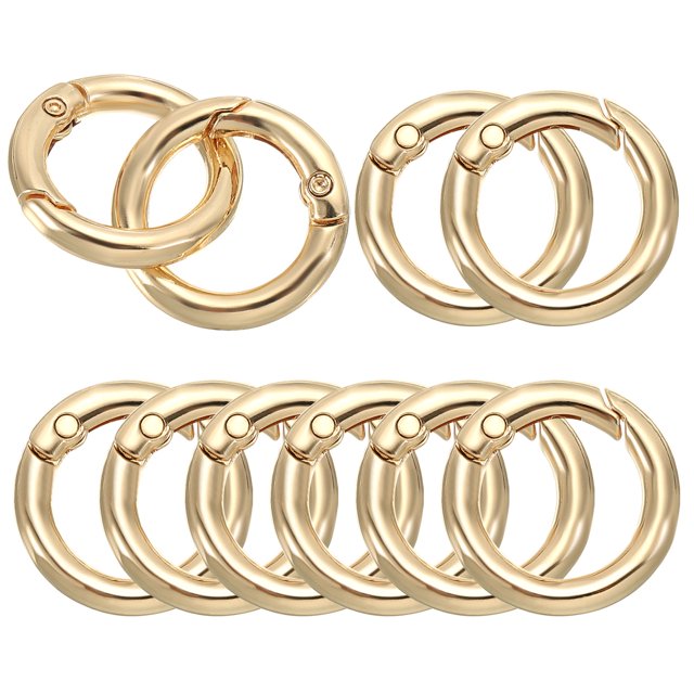 Uxcell 25mm OD Spring O Rings Round Clasp Clip Trigger Snap Spring ...