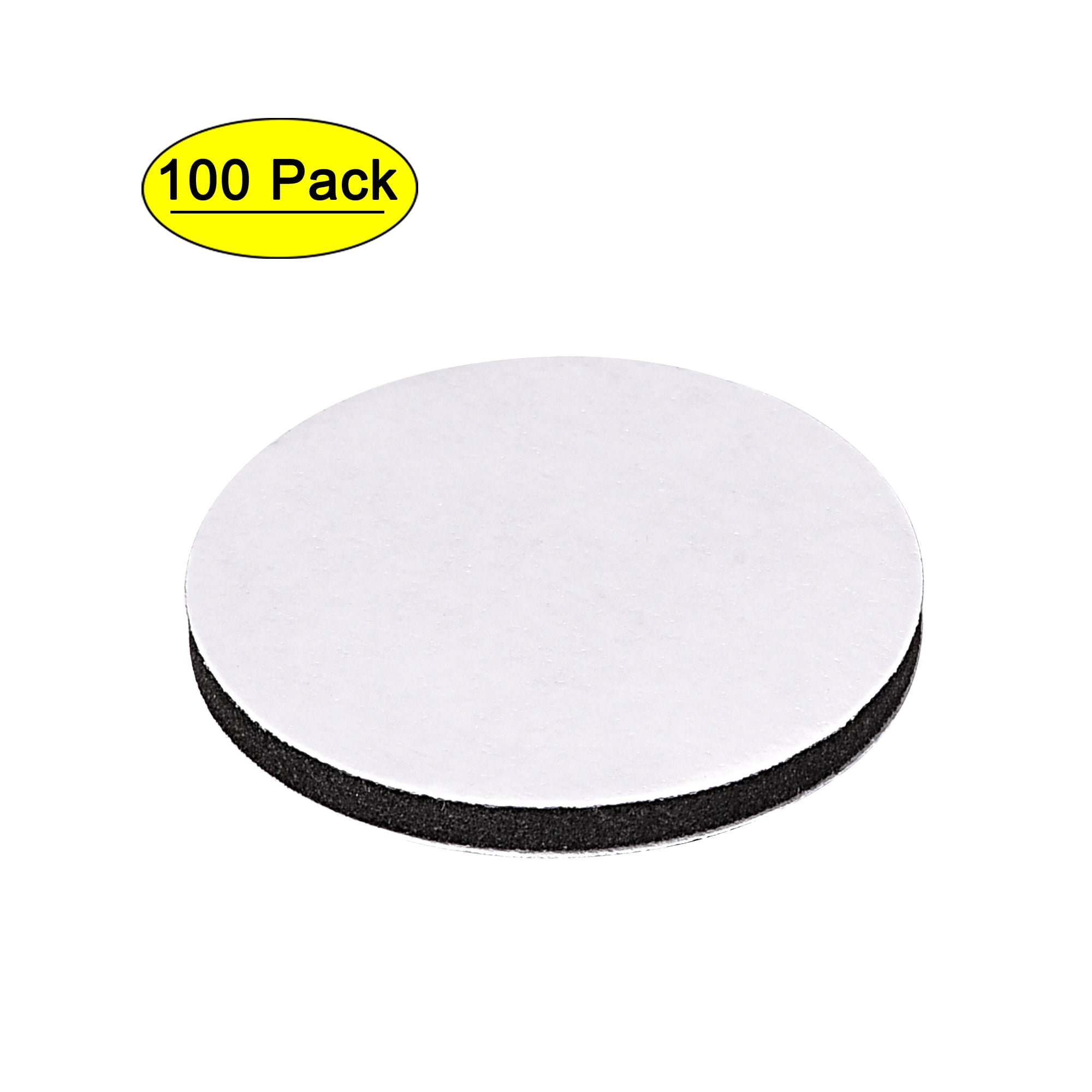 Uxcell 25mm Round EVA Foam Double Sided Sticky Pads Adhesive Tape Black ...