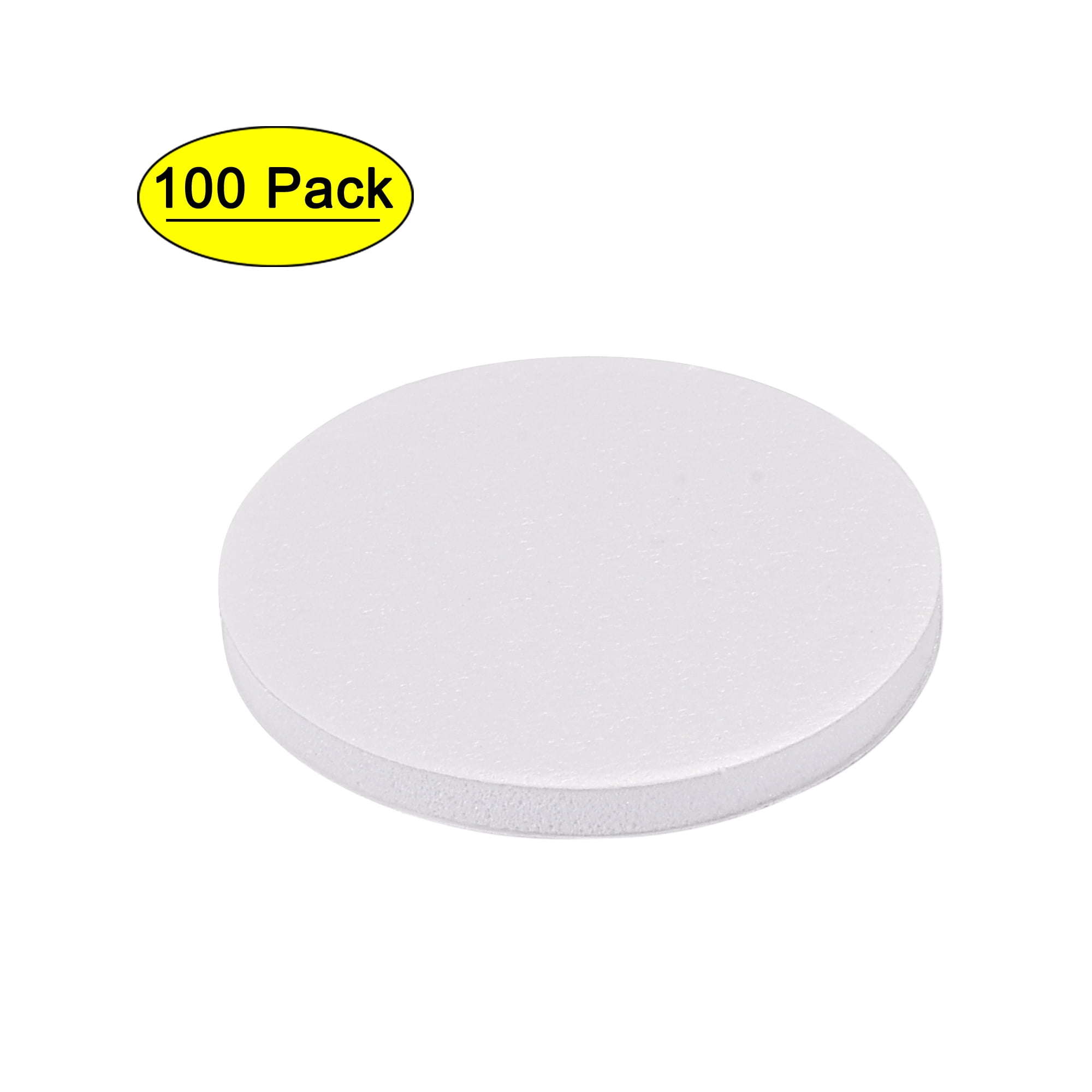 Uxcell 25mm Round EVA Foam Double Sided Sticky Pads Adhesive Tape White ...