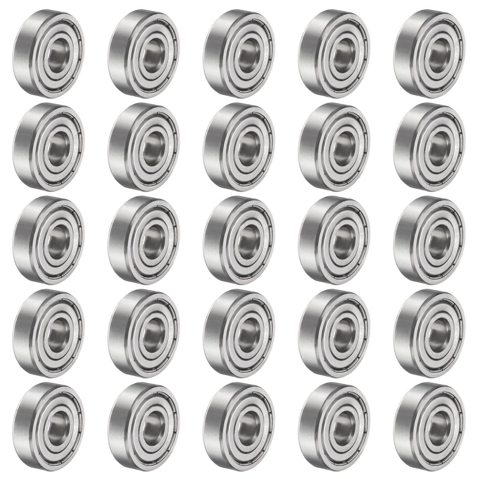Uxcell 25pack 6200ZZ Deep Groove Ball Bearings 10 x 30 x 9mm Carbon ...