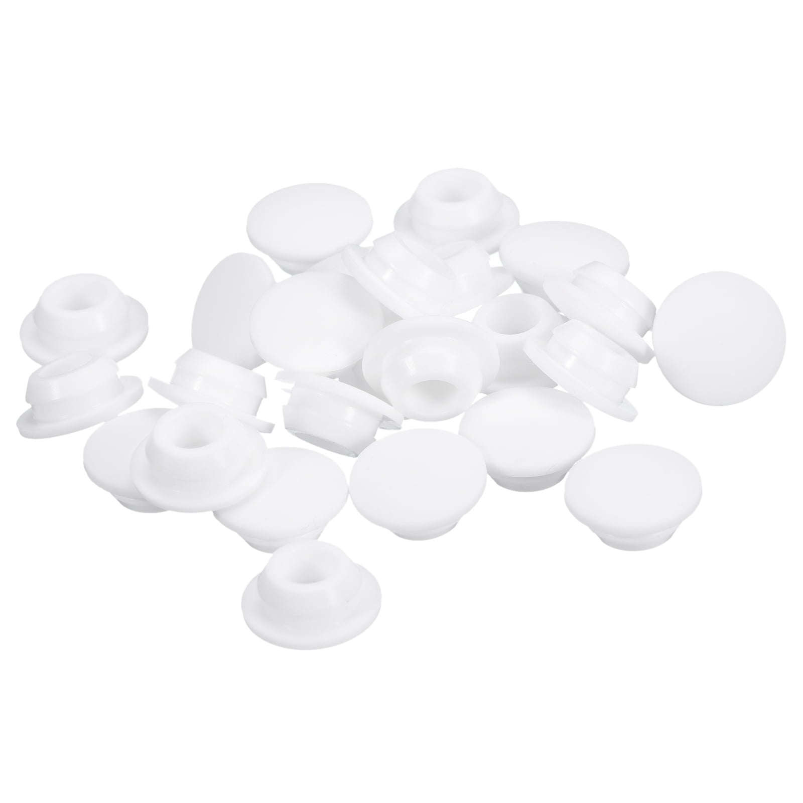 Uxcell 25pack Silicone Plugs, Rubber Round Snap in Locking Hole Plugs ...