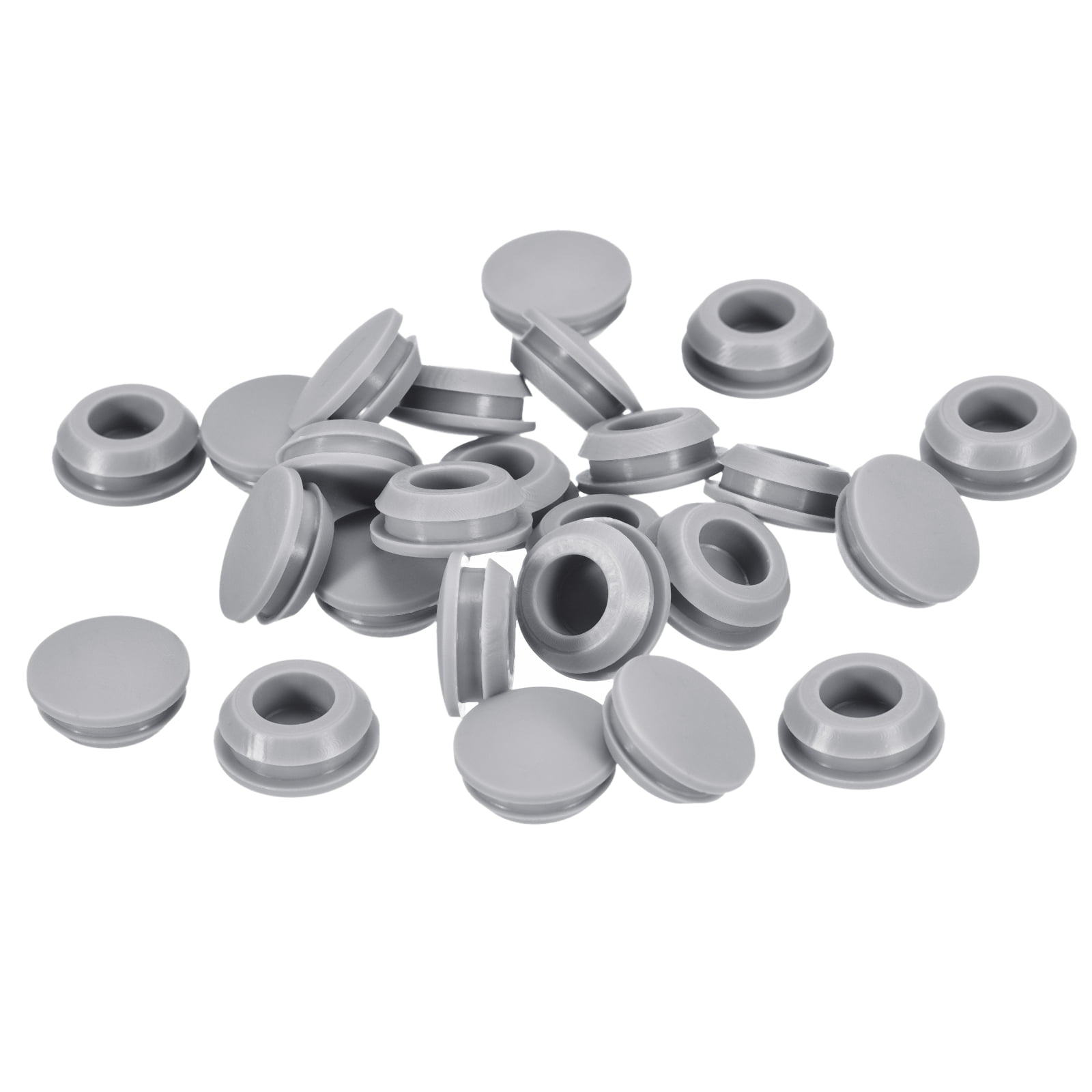 Uxcell 25pack Silicone Plugs, Rubber Round Snap in Locking Hole Plugs ...