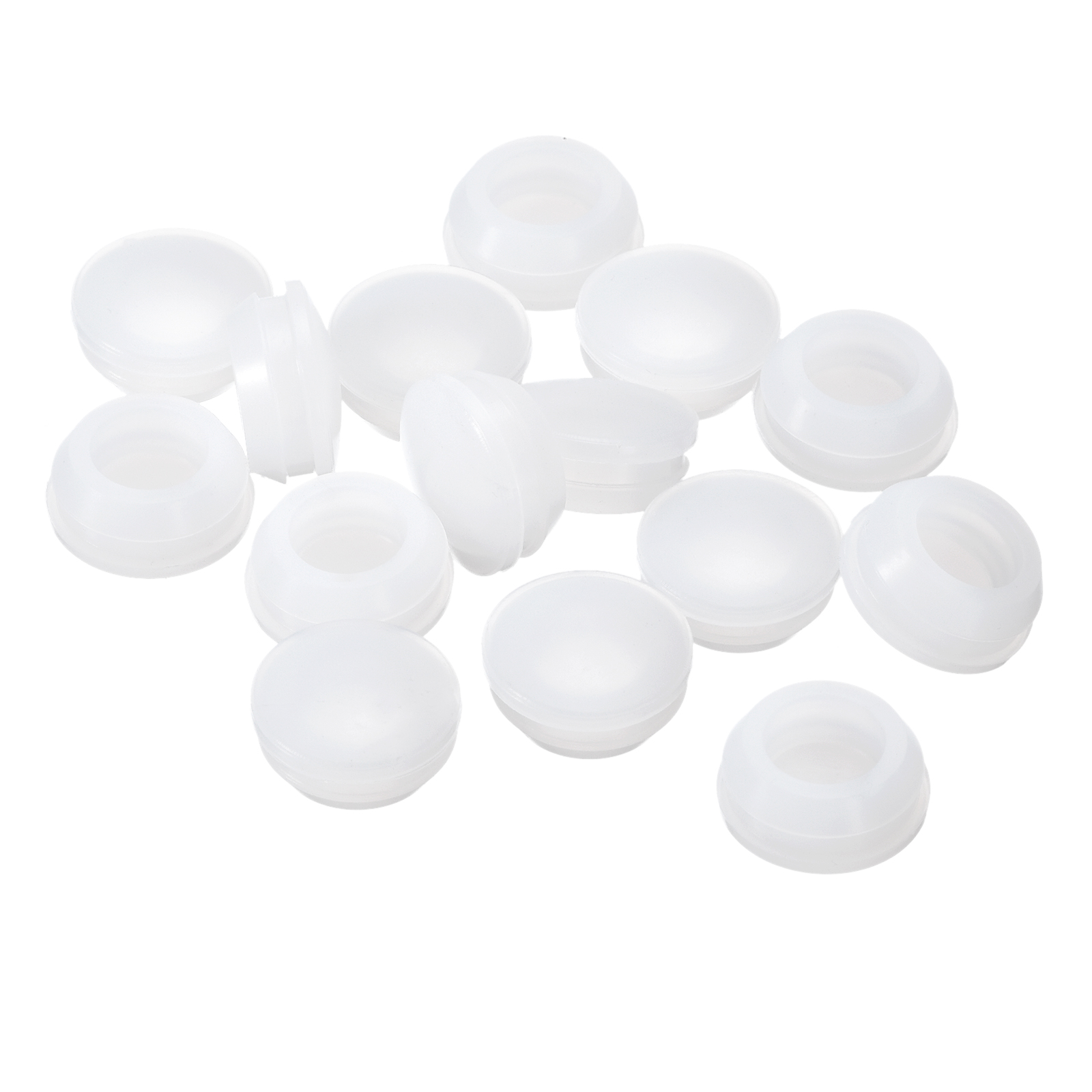Uxcell 25pack Silicone Plugs, Rubber Round Snap in Locking Hole Plugs ...