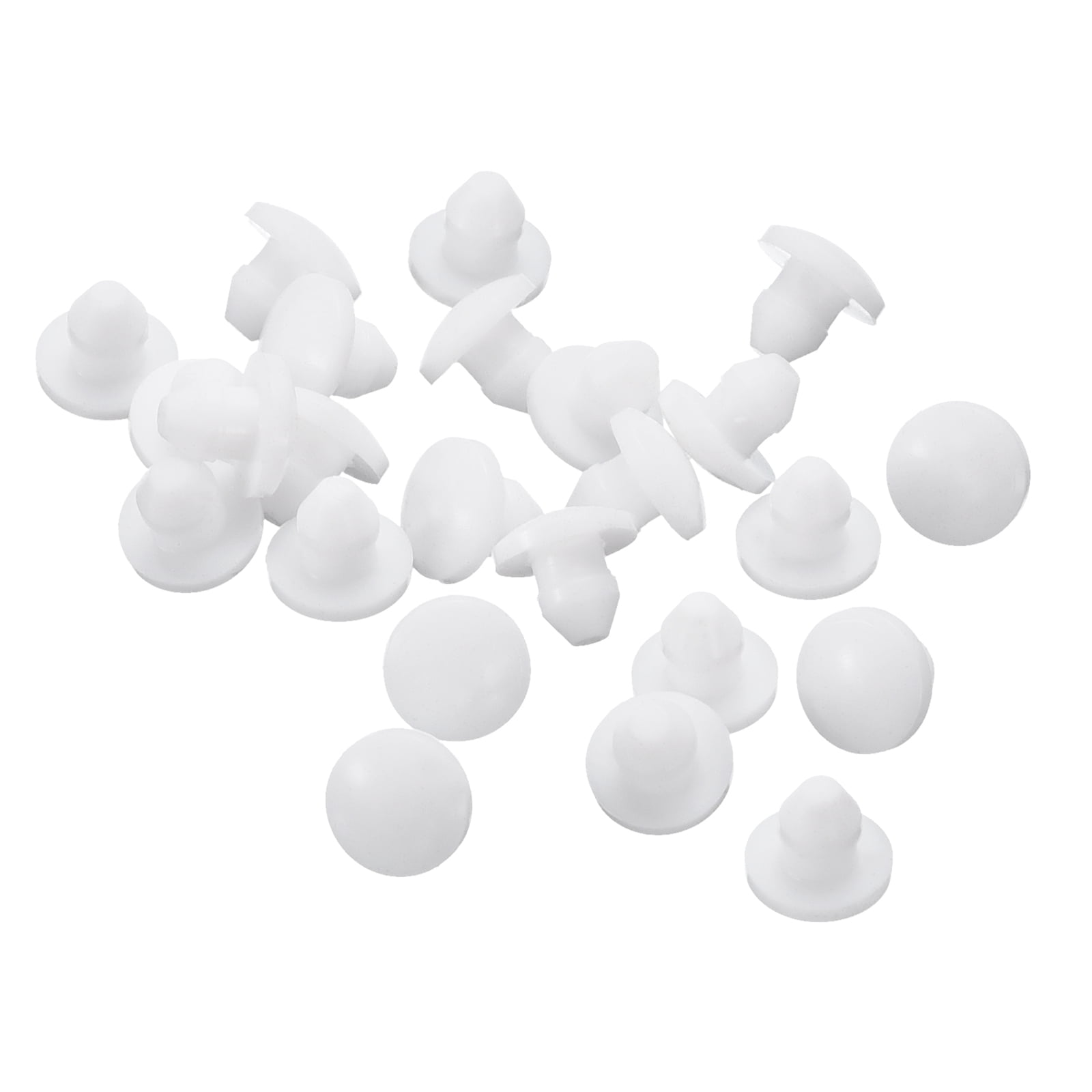 Uxcell 25pack Silicone Plugs, Rubber Round Snap in Locking Hole Plugs ...