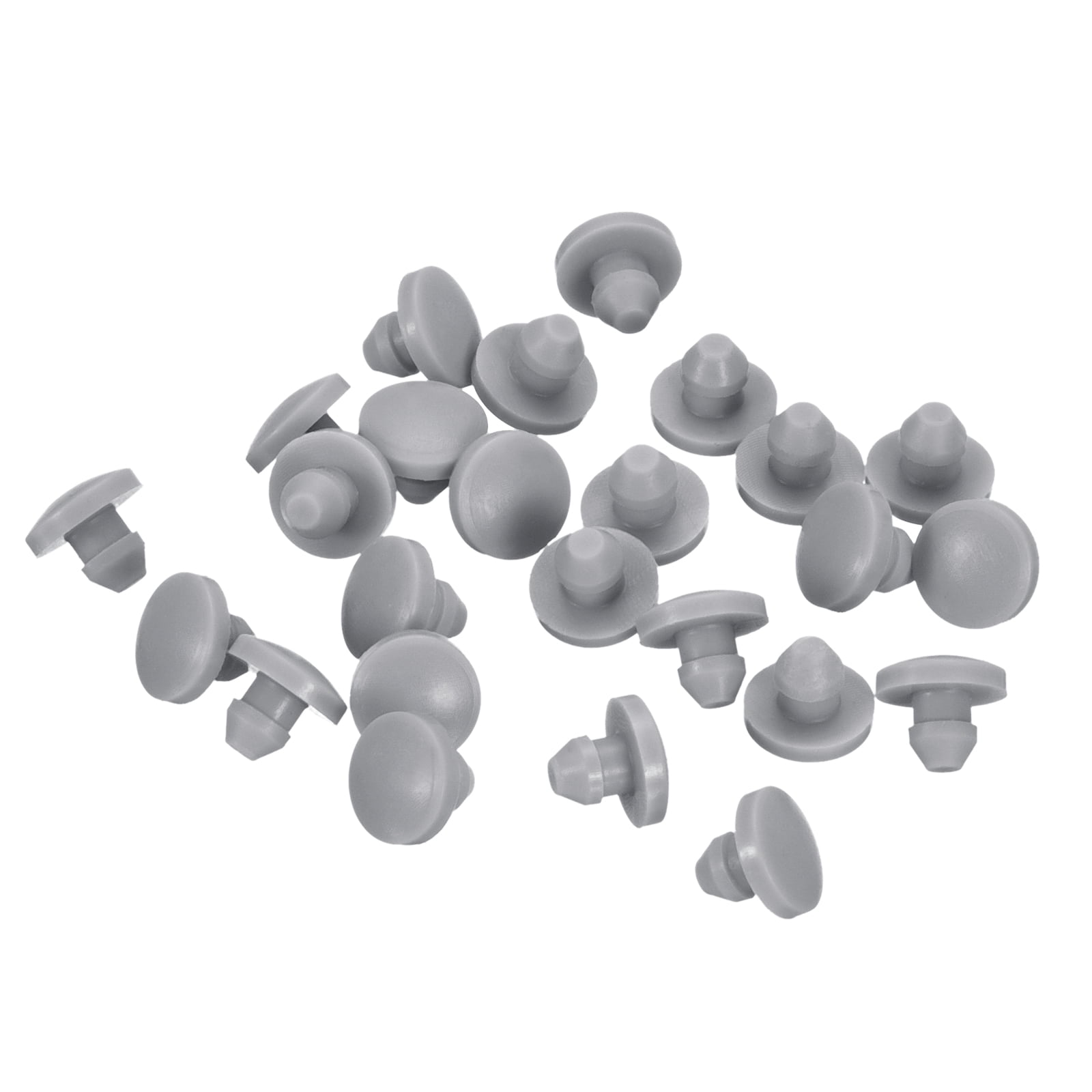 Uxcell 25pack Silicone Plugs, Rubber Round Snap in Locking Hole Plugs ...