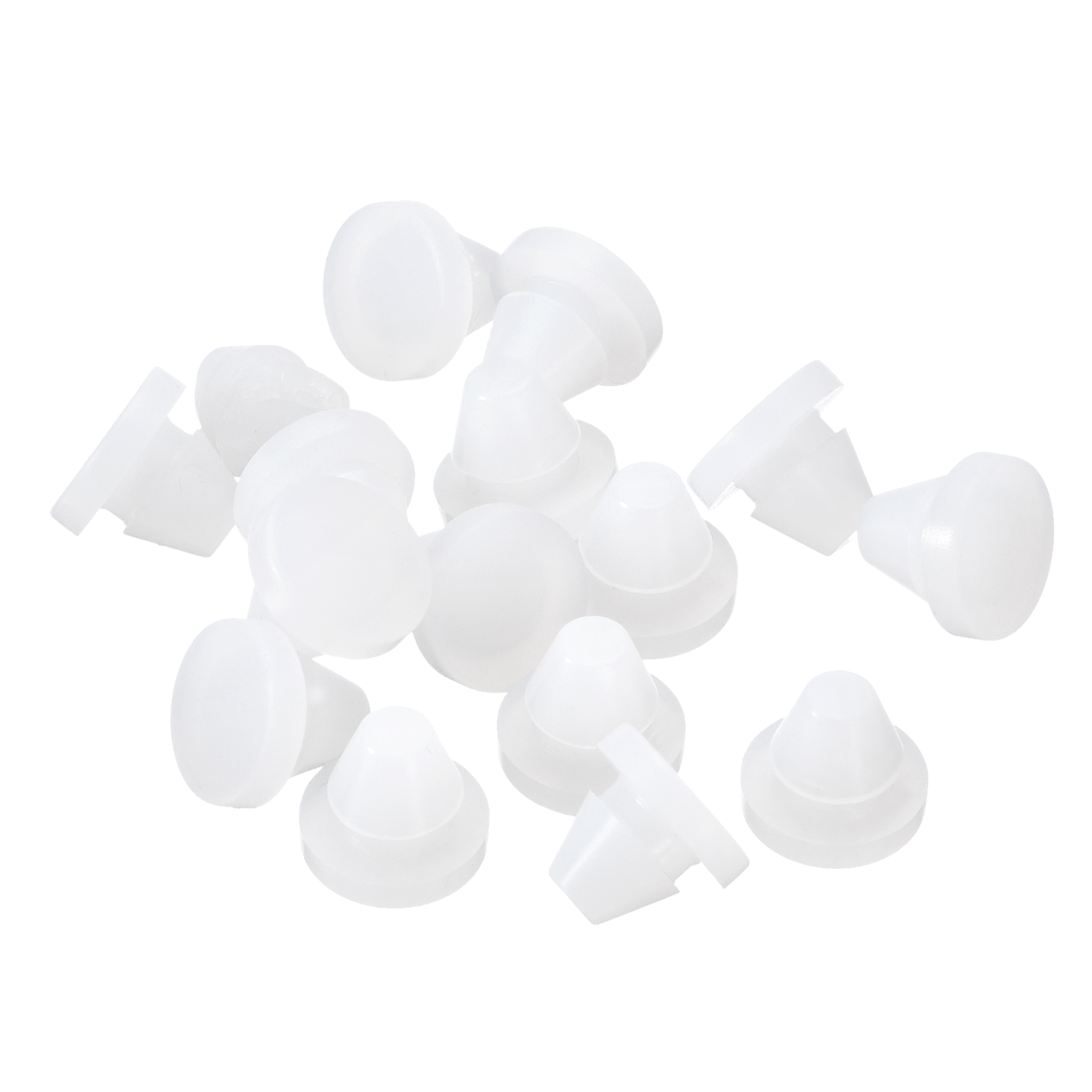 Uxcell 25pack Silicone Plugs, Rubber Round Snap in Locking Hole Plugs ...