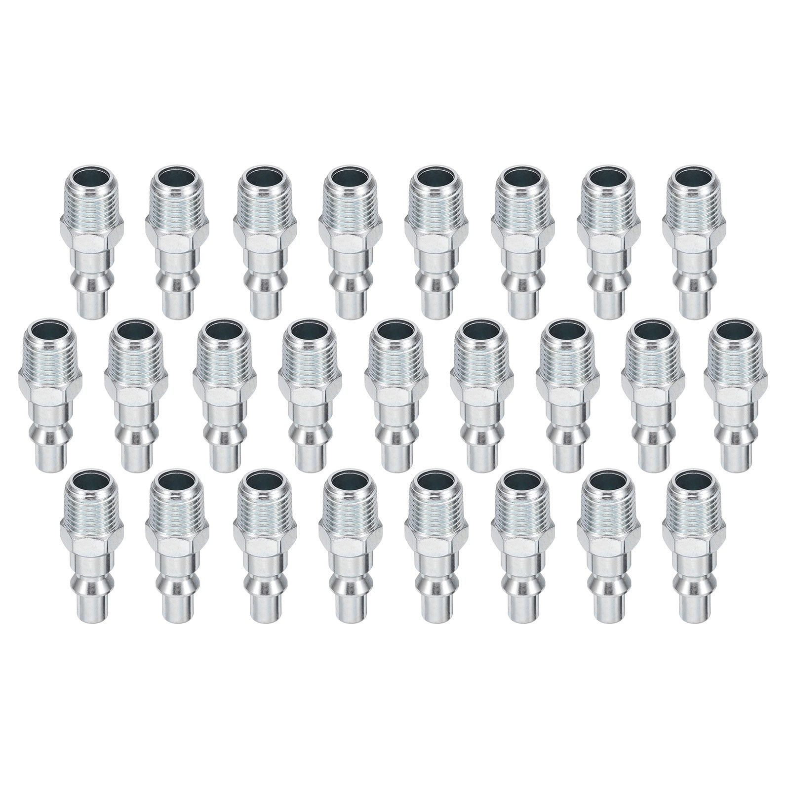 Uxcell 25pcs 1/4" NPT Male Air Plug A Style Plugs for Pneumatic Nail ...