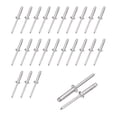 Uxcell 25pcs Aluminum Large Head Grip Rivets 3/16" x 13/16" Multi-Grip ...