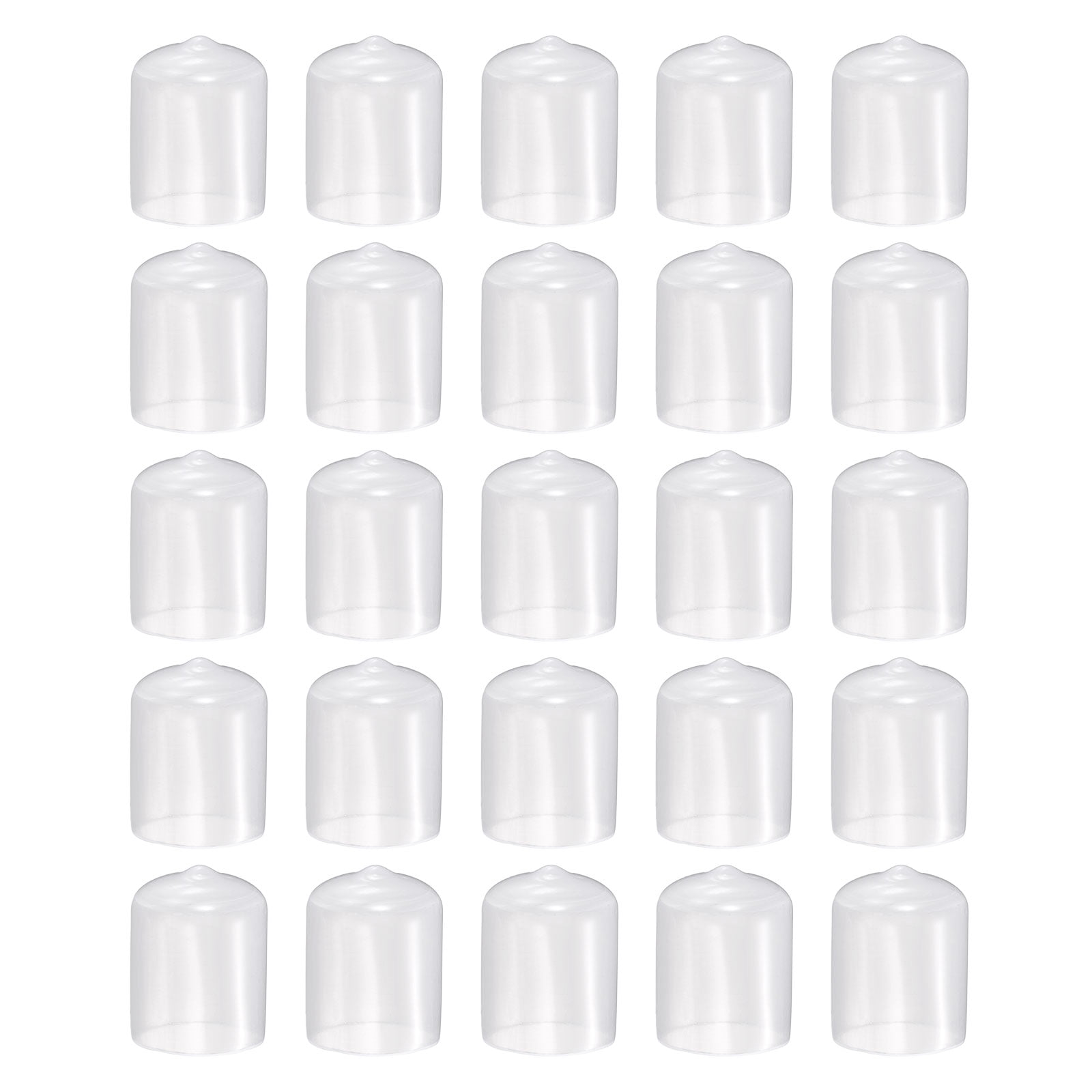 Uxcell 25pcs Round Rubber End Caps 23mm ID Bolt Covers Caps Vinyl ...