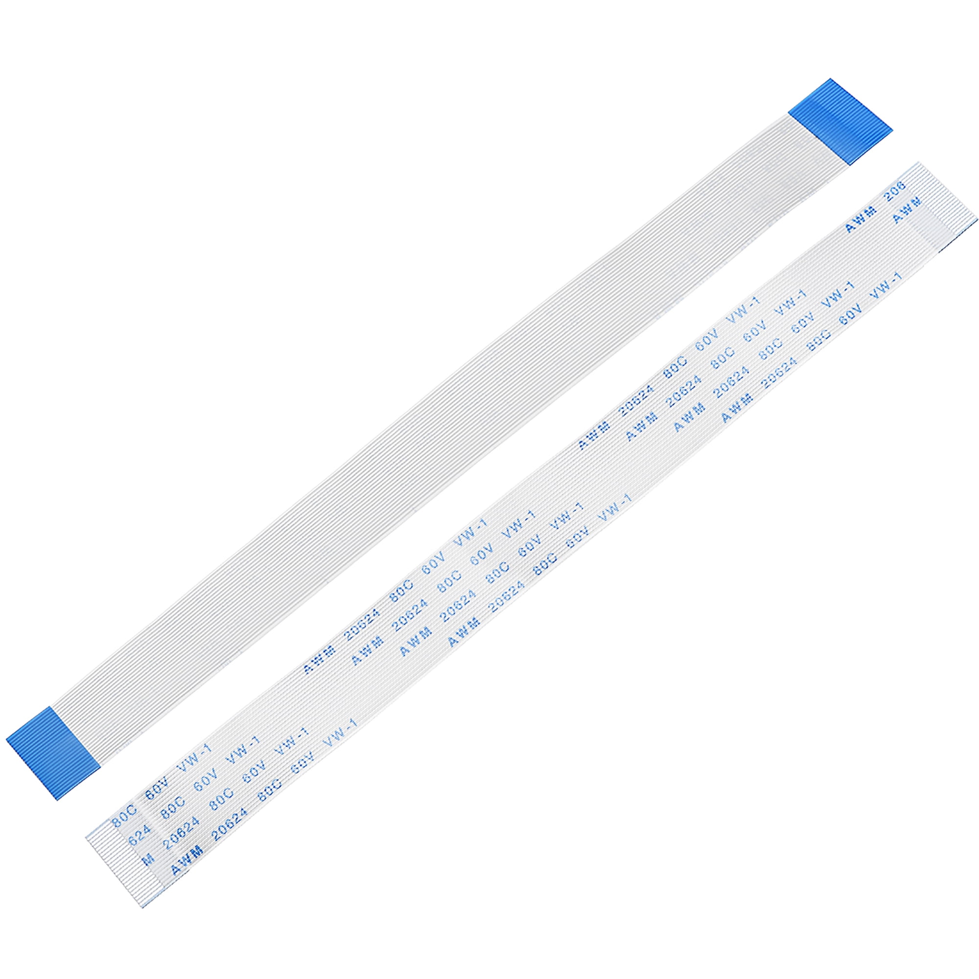 Uxcell 25pins Flexible Flat Cable FPC FFC A Type Ribbon Cable PE White ...