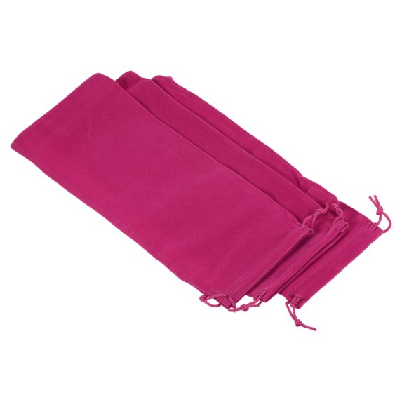 Uxcell 25x10cm Microfiber Pouch, 3Pcs Soft Storage Drawstring Gift Bag ...