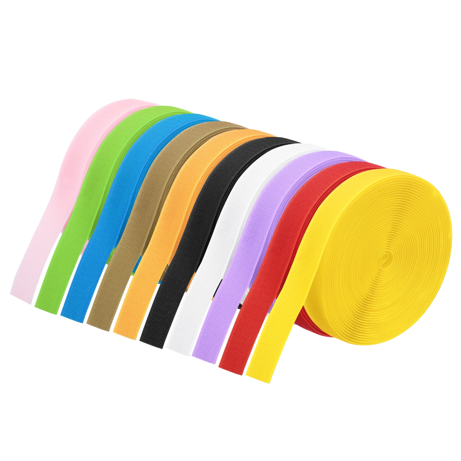 Uxcell 26.25 Feet Carpet Marker Strips Set, 10 Rolls Nylon Spots Hook ...