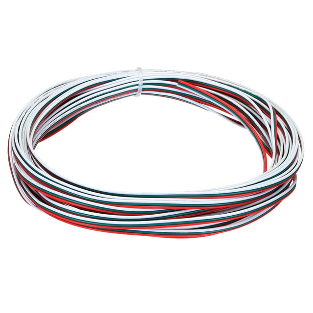 Uxcell 26 Gauge 3 Conductor Electrical Wire Tinned Copper Cable 25FT ...