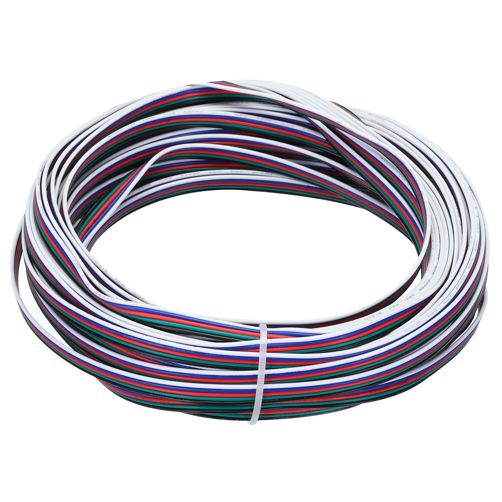 Uxcell 26 Gauge 5 Conductor Electrical Wire Tinned Copper Cable 49FT ...