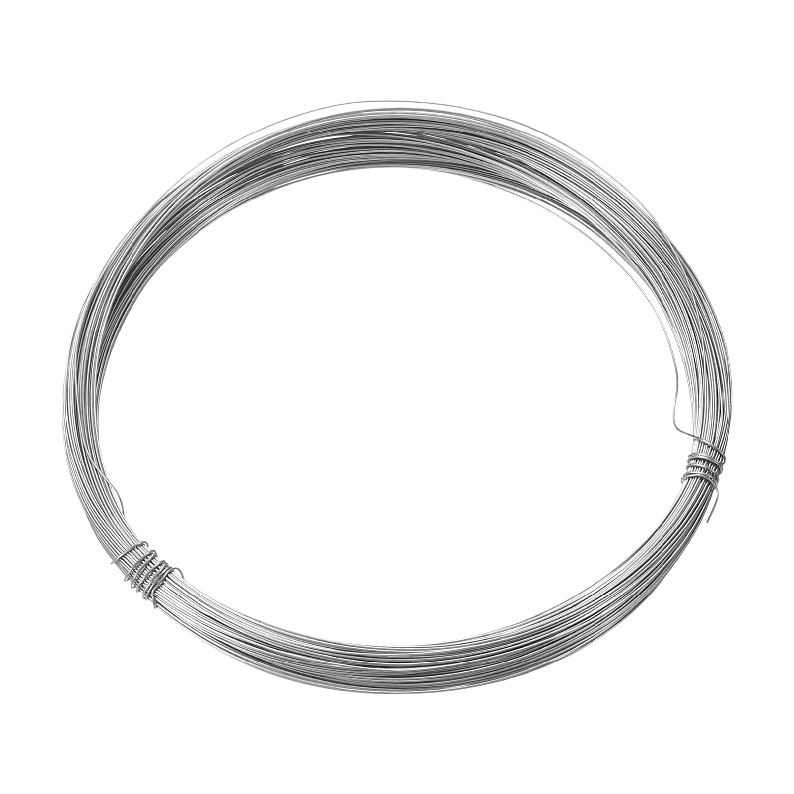 Uxcell 26 Gauge 82 Ft Galvanized Solid Wire, Metal Cable Rope for ...