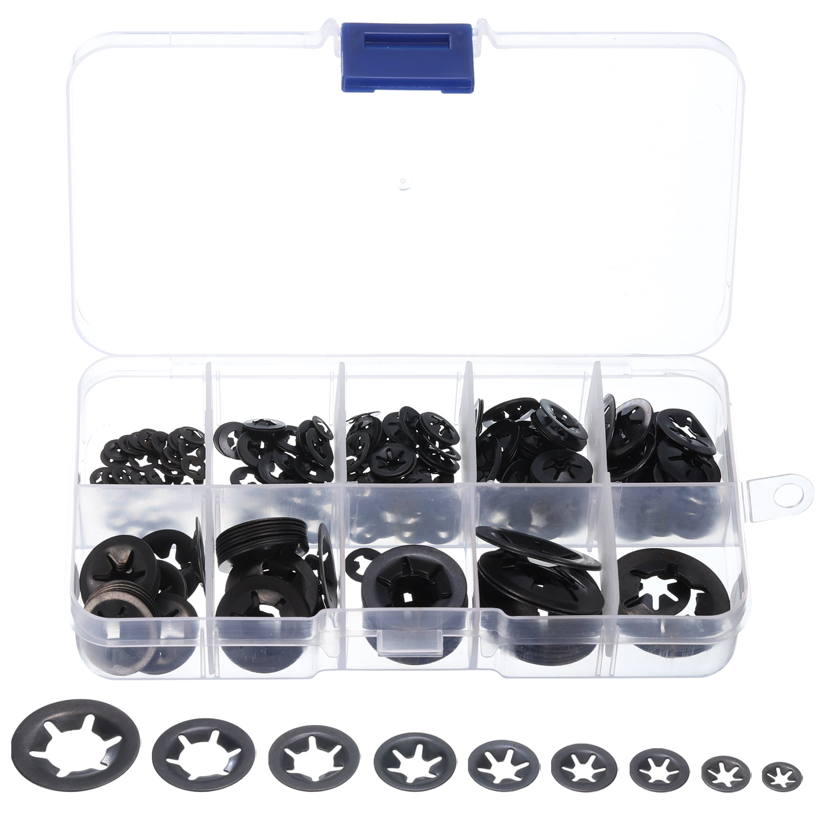 Uxcell 260 Pcs Internal Tooth Washers Set, 9 Sizes M2/M2.5/M3/M4/M5/M6 ...
