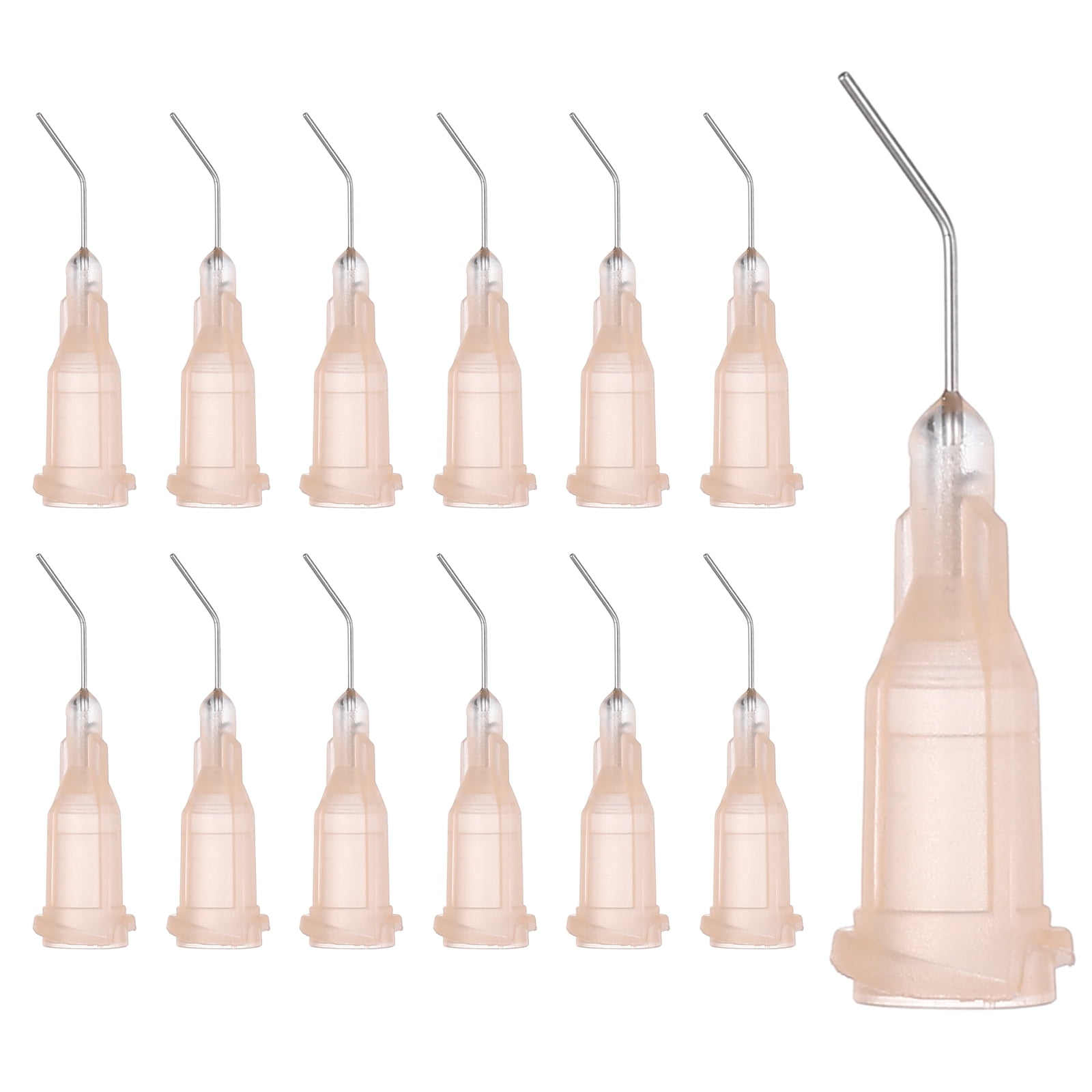 Uxcell 26Ga Angled Dispensing Needles, 25Pcs 0.5Inch 45° Curved ...