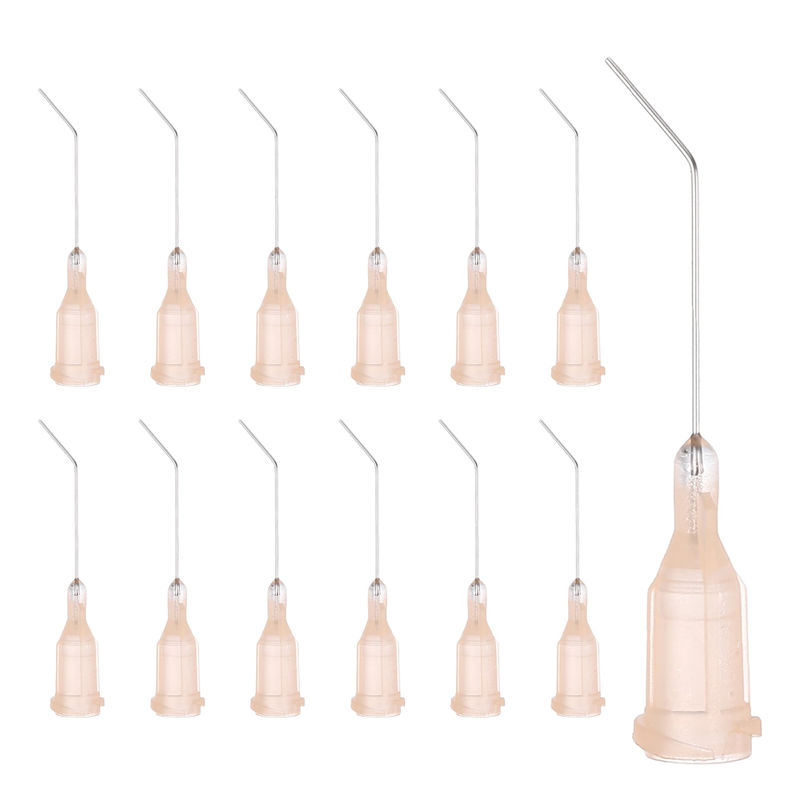 Uxcell 26Ga Angled Dispensing Needles, 25Pcs 1Inch 45° Curved ...