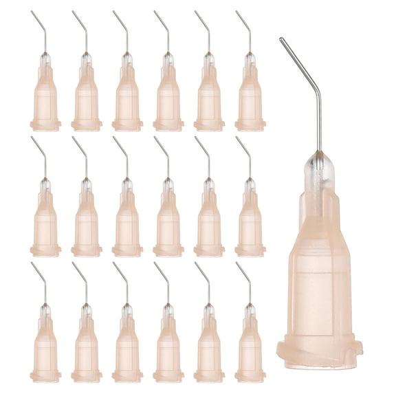 Uxcell 26Ga Angled Dispensing Needles, 66Pcs 0.5Inch 45° Curved ...