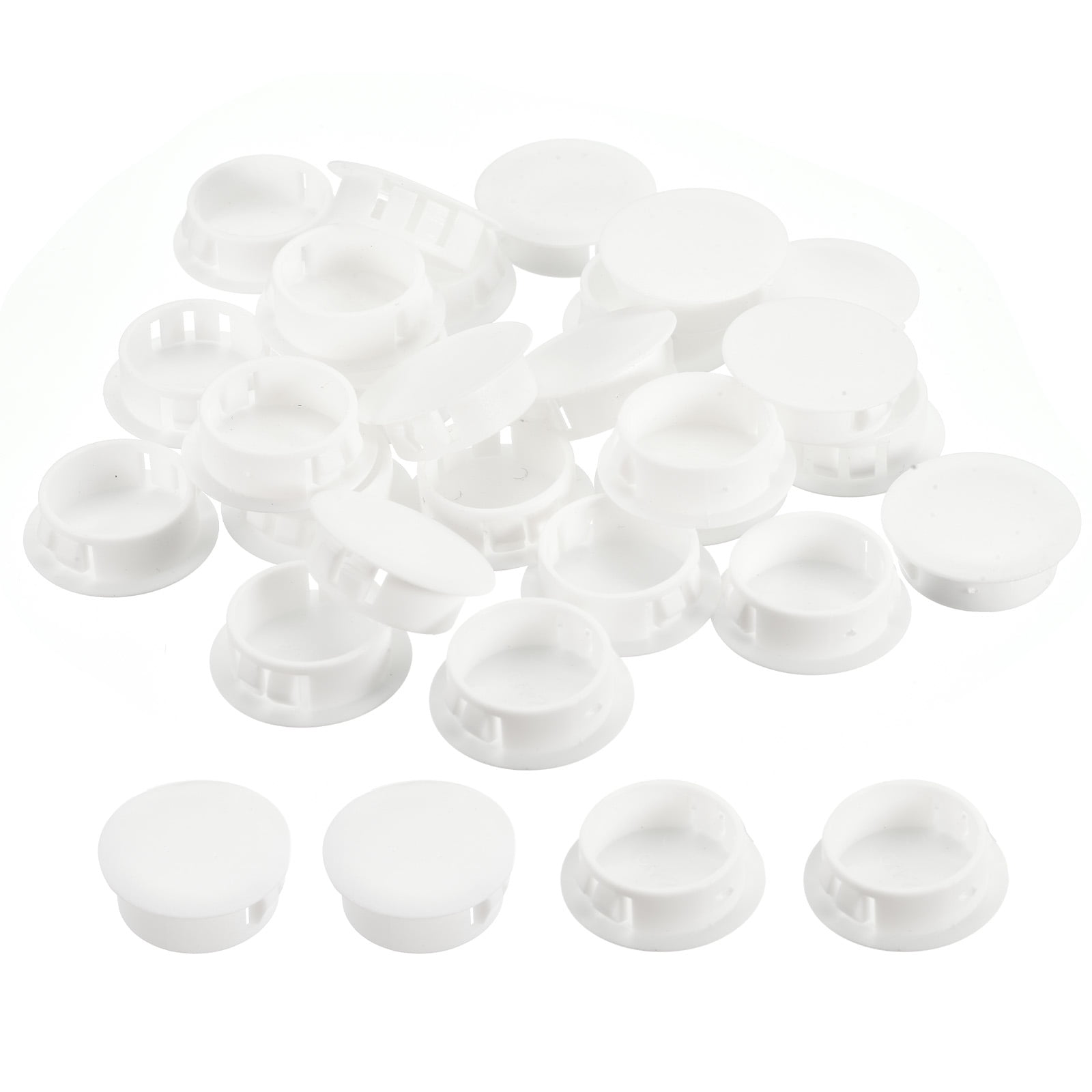 Uxcell 26Pack 1-3/32" Plastic Hole Plugs Panel Flush Type Knockout ...