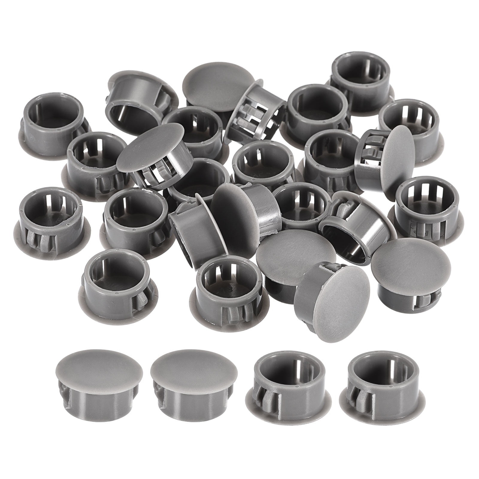 Uxcell 26Pack 45/64" Plastic Hole Plugs Panel Flush Type Knockout ...