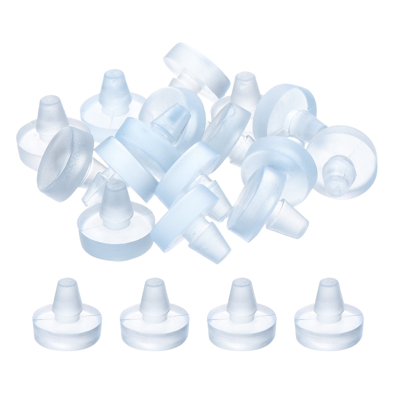 Uxcell 26 Pack 0.26" Glass Table Top Bumpers with Stem for Patio Table ...