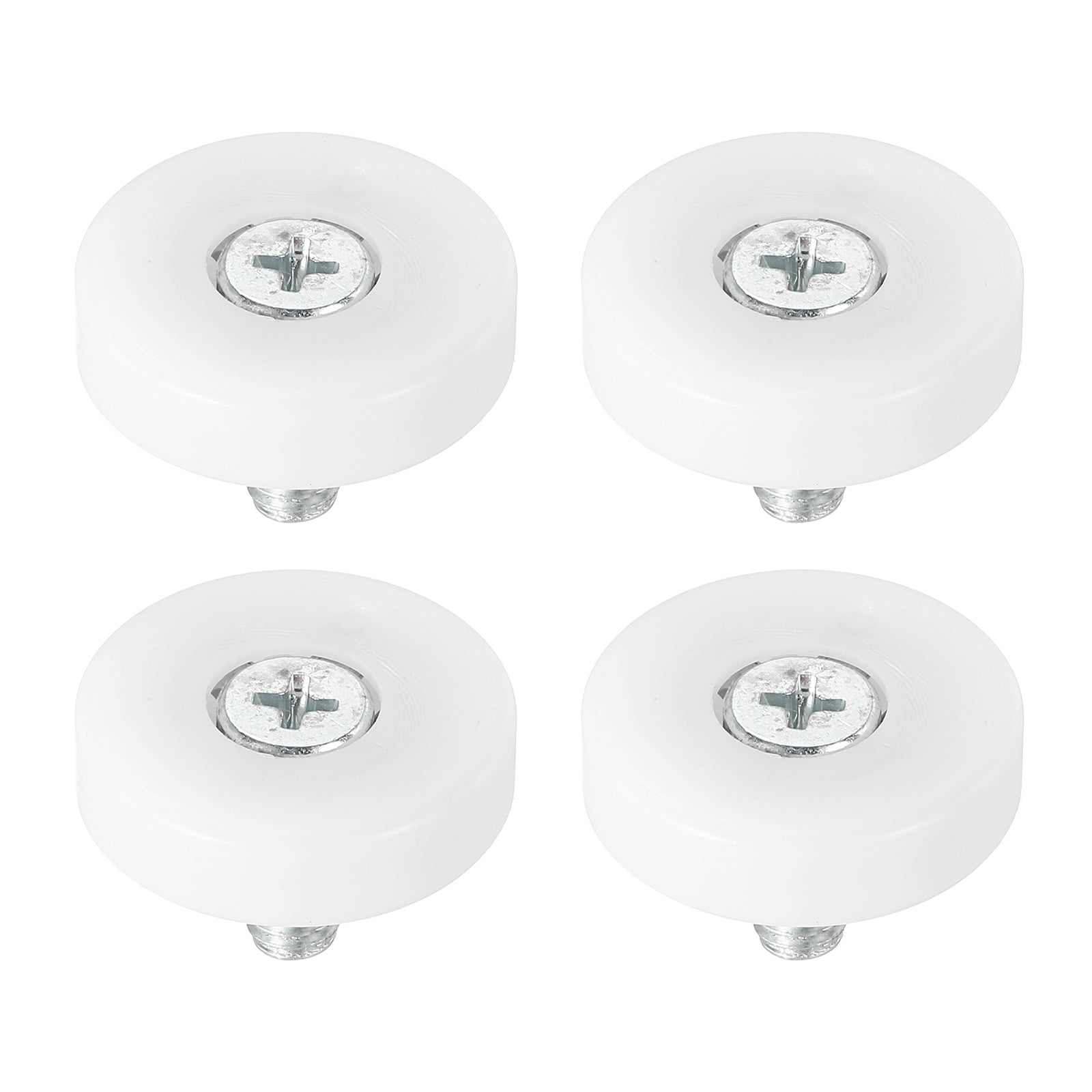 Uxcell 26mm Drawer Rollers, 4 Plastic Drawer Pulley Replacement Wheels ...