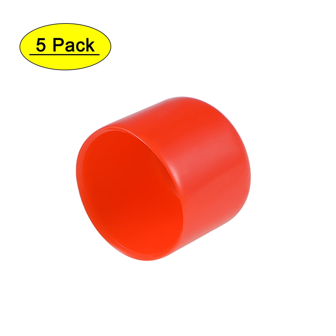 Rubber End Cap Round End Cap Cover Vinyl Screw Thread Protector, Red ...