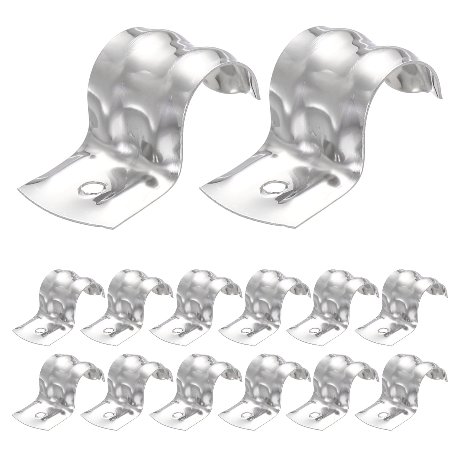 Uxcell 26pcs Conduit Clamp 5/8 Inch, 1 Hole Stainless Steel Pipe Strap ...