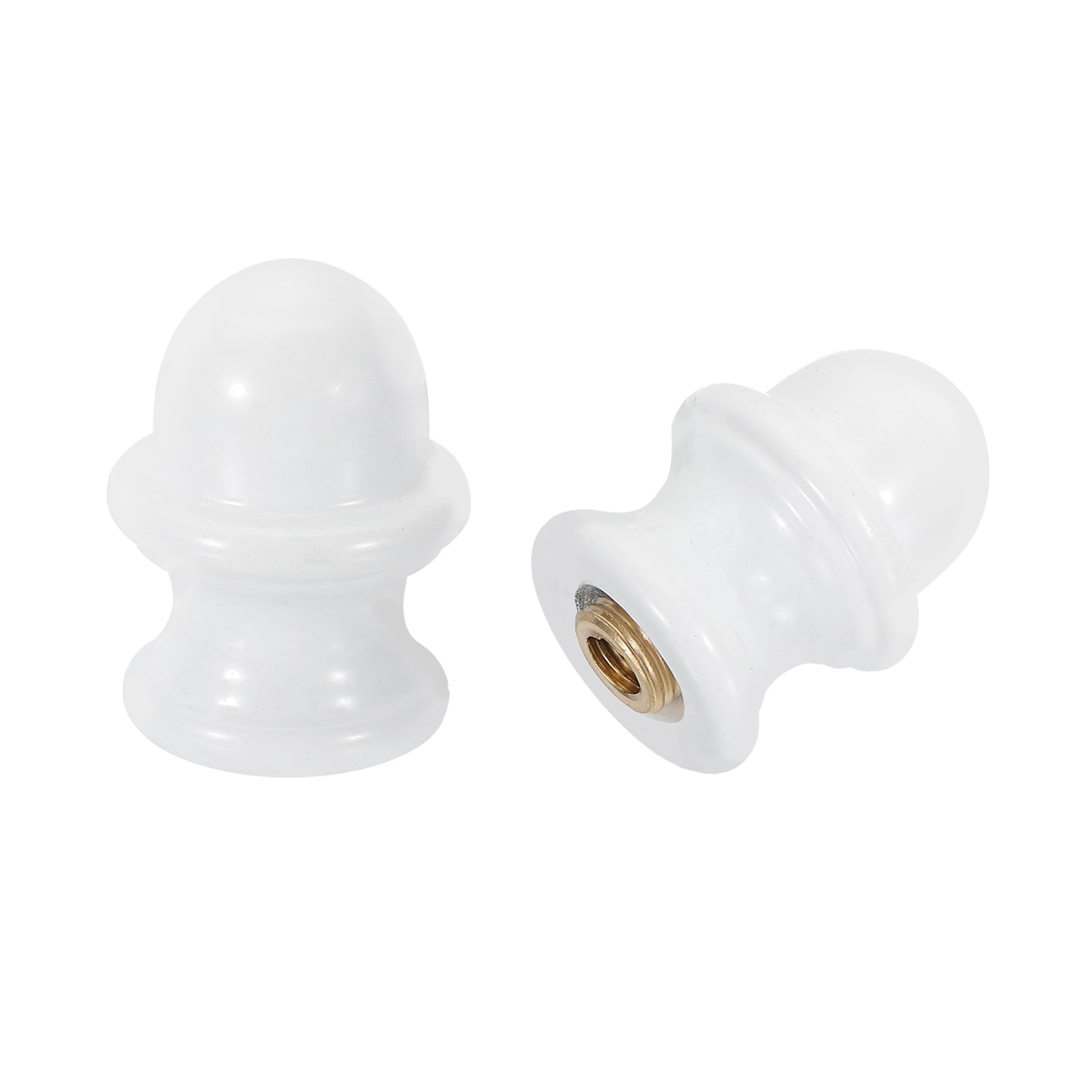 Uxcell 26x35mm Lamp Shade Finial, 2 Pcs Lamp Finials Caps Knob M10x1mm ...