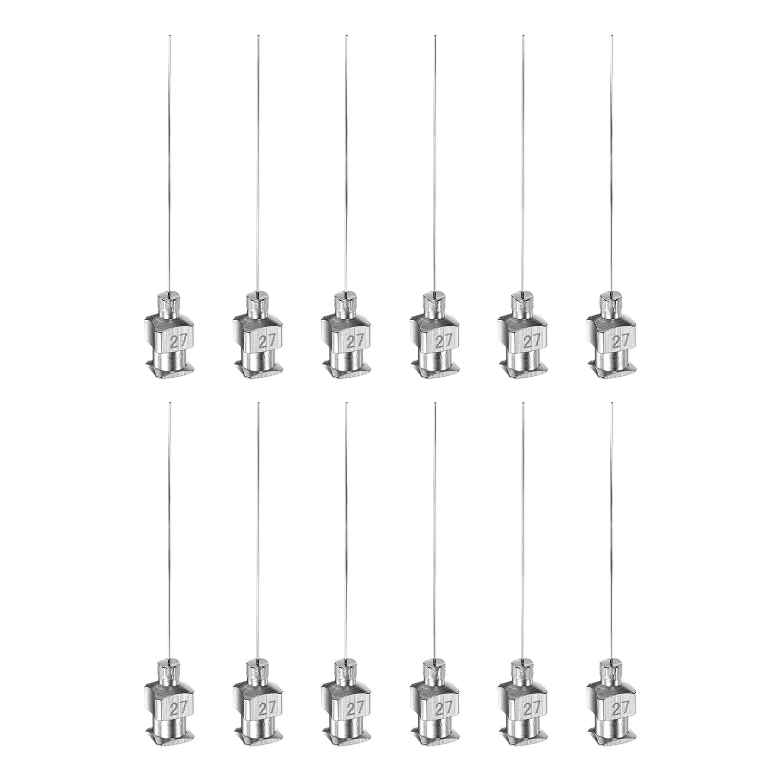 Uxcell 27G Stainless Steel Dispensing Needles, 1 1/2" Glue Needle Tube ...