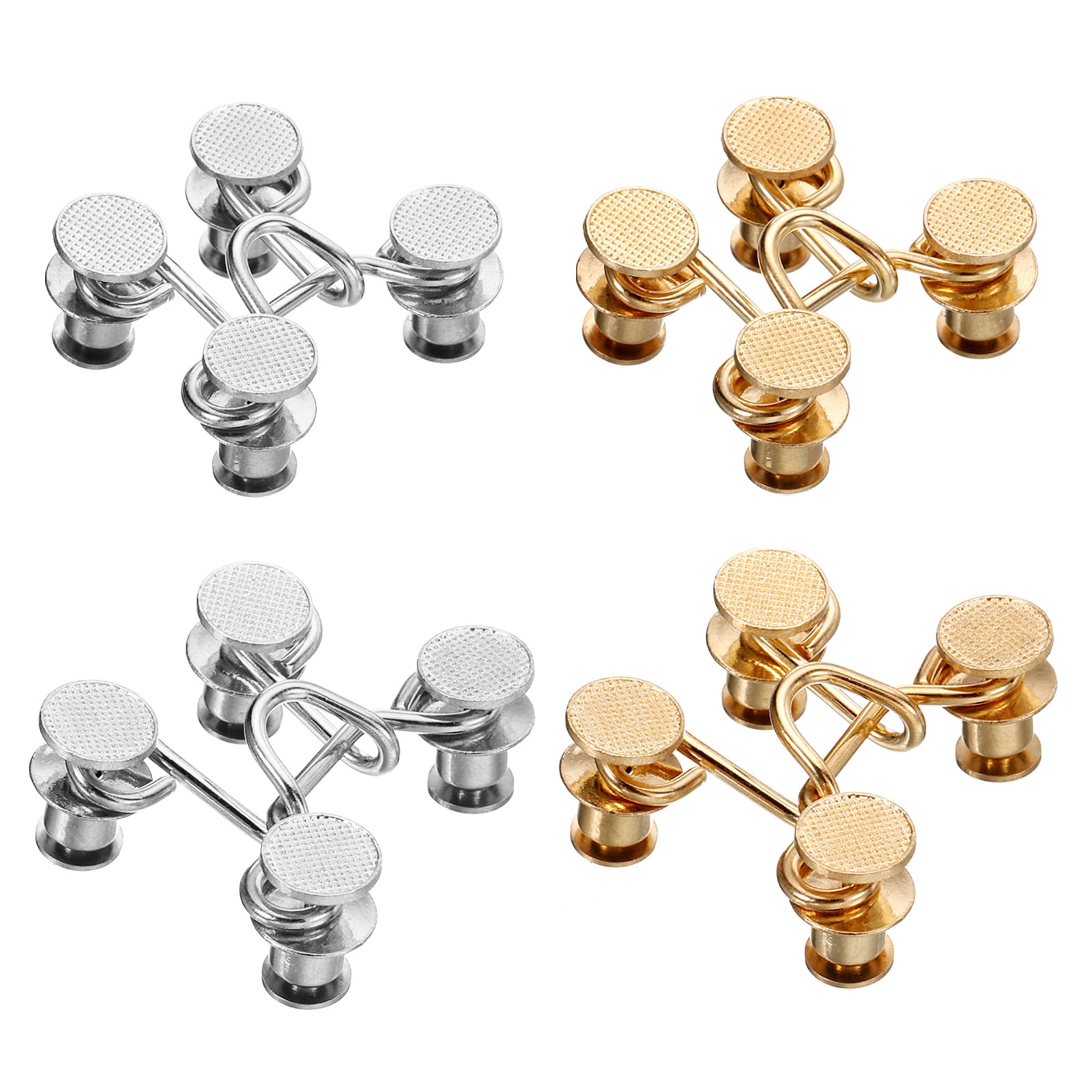 Uxcell 27mm 32mm Waist Extender Buckle Set Button Pins for Jeans Pants ...
