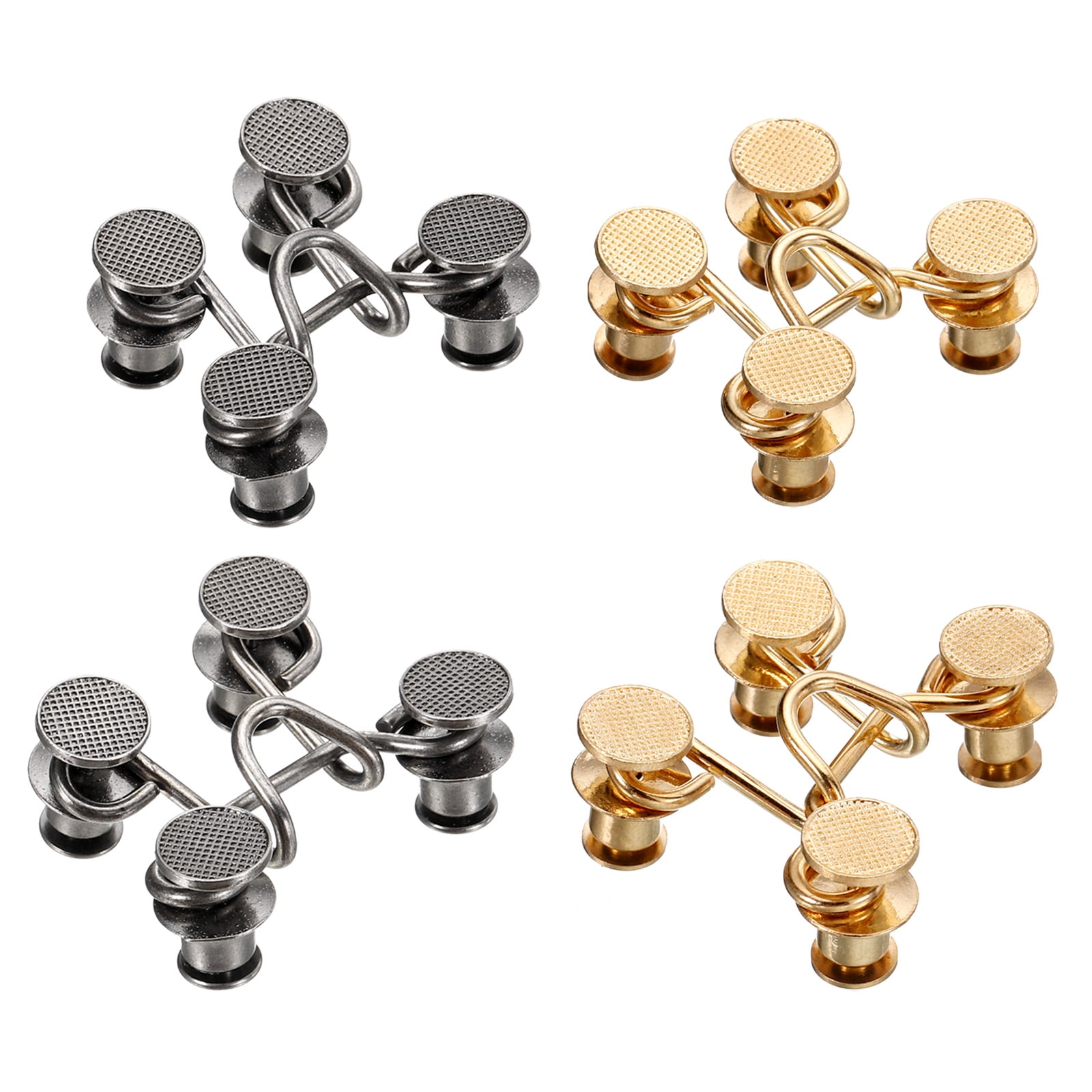Uxcell 27mm 32mm Waist Extender Buckle Set Button Pins for Jeans Pants ...