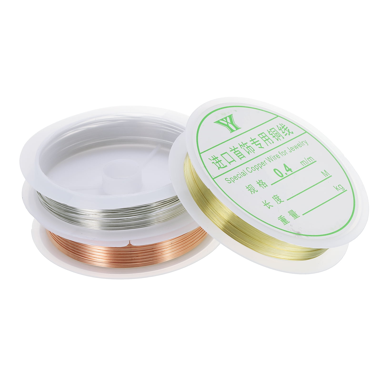 Uxcell 28 Feet 0.4mm 26 Gauge Solid Bare Copper Wire Pure Copper Wire ...