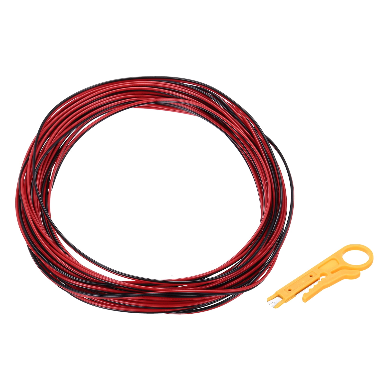 Uxcell 28 Gauge 2-Conductor Silicone Wire, Tinned Copper 25Ft/7.5M 300V ...