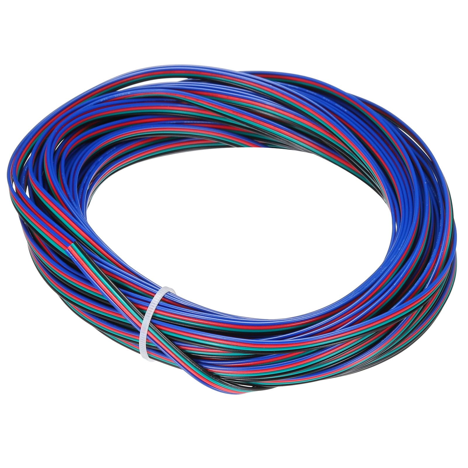 Uxcell 28 Gauge 4 Conductor Electrical Wire Tinned Copper Cable 49FT ...