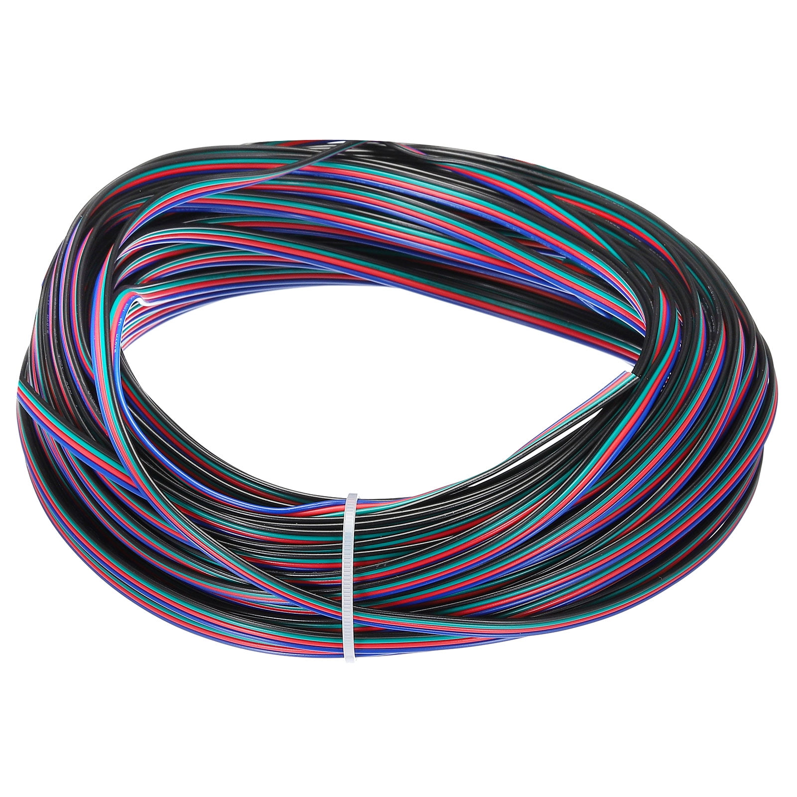 Uxcell 28 Gauge 4 Conductor Electrical Wire Tinned Copper Cable 98FT ...