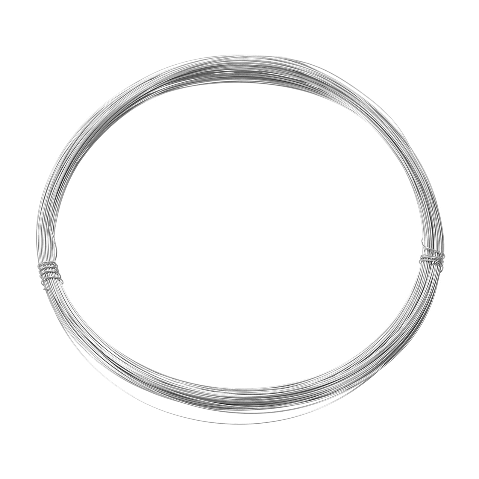 Uxcell 28 Gauge 98 Ft Galvanized Solid Wire, Metal Cable Rope for ...