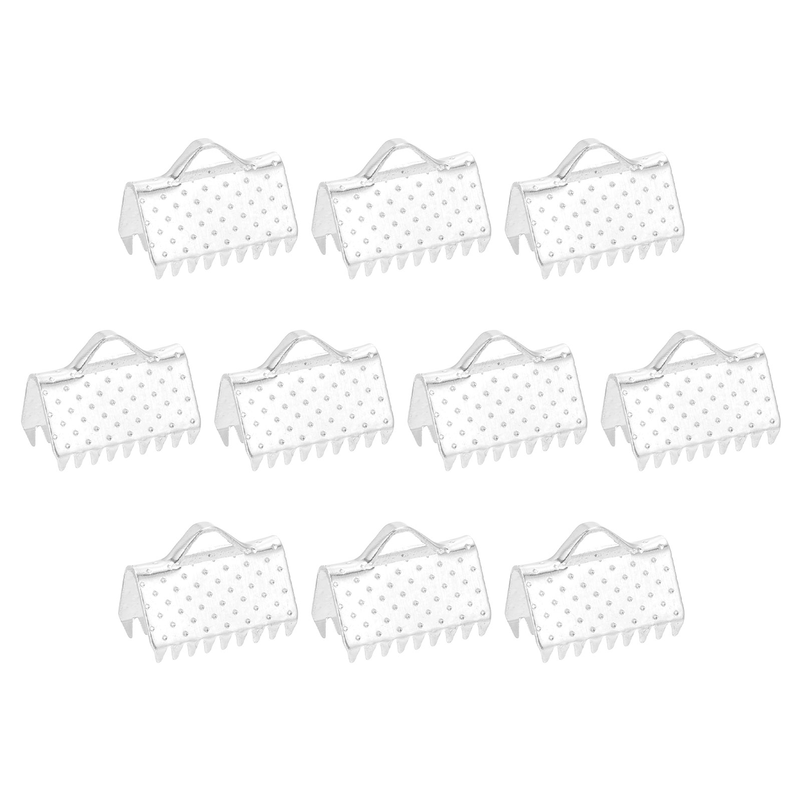 Uxcell 280Pcs Ribbon Crimp Clamp Ends, 10mm Bookmark Pinch Crimp Ends ...